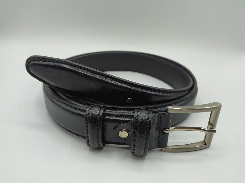 Rounded Leather Belt 3.5cm – Old Galles