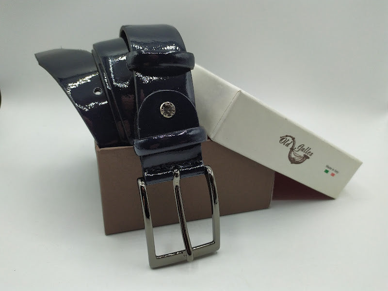Elegant Patent Leather Belt – Old Galles